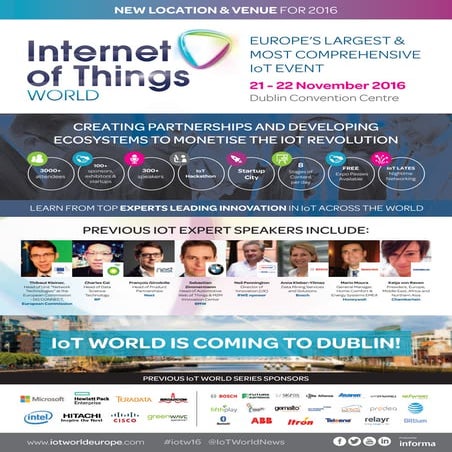 Internet of Things World | 21-22 November | Dublin | PDF | Internet of ...