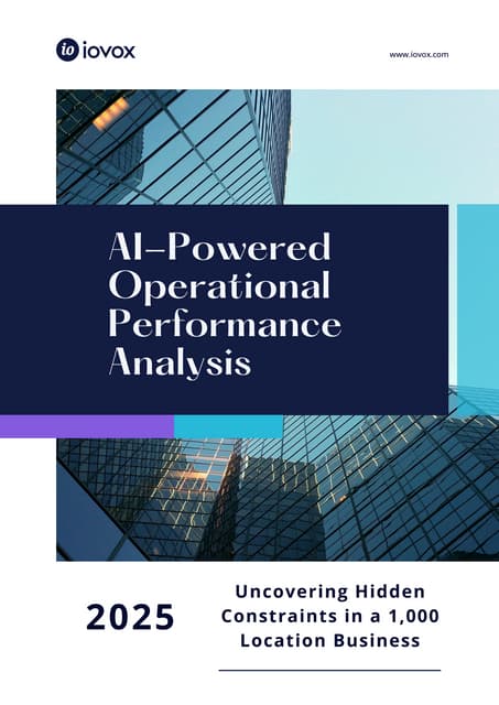 AI-Powered Operational Performance Analysis | PPT