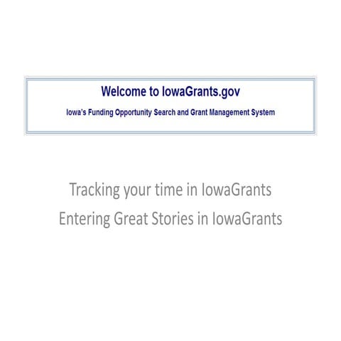 Iowa grants.timesheets v02 | PDF