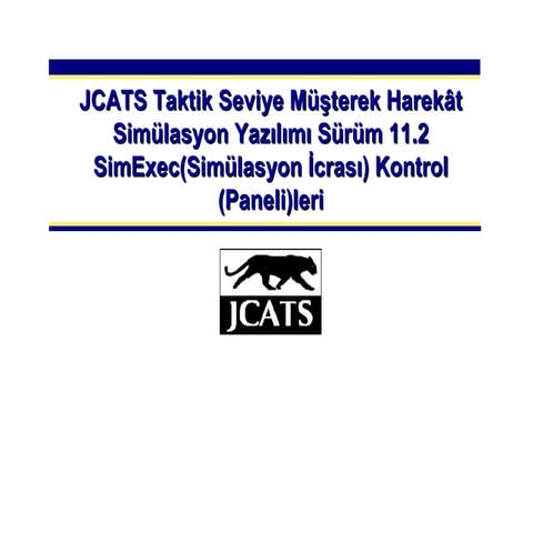 JCATS OYUN BAŞLATMA | PPT