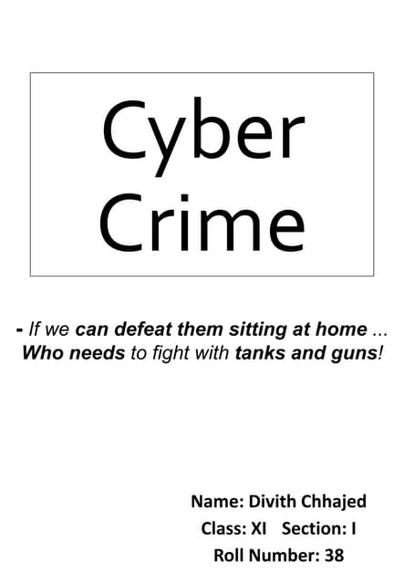 Cyber Crime And Cyber Safety Project.pptx