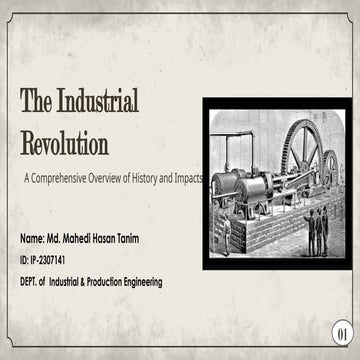 Industrial Revolution presentation slide | PPTX