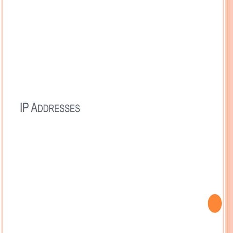 IP-Addresses in computer networks network Layer | PDF