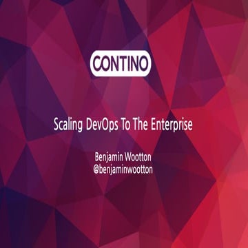 Scaling DevOps To The Enterprise | PDF