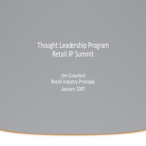 Ip Summit Thought Leadership | PPT
