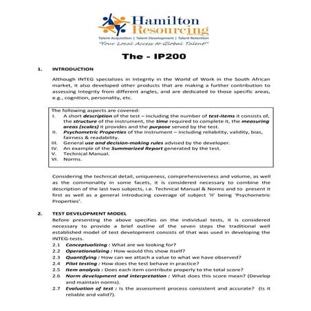 IP 200 Introduction | PDF