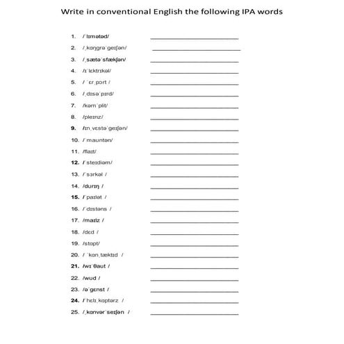 IPA exercise-2 | DOCX