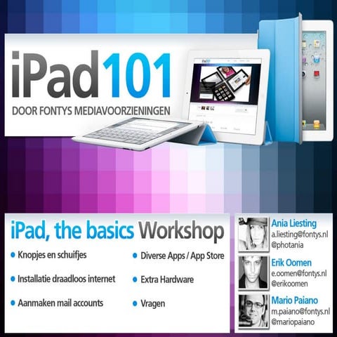 Ipad 101 voor beginners | PPT