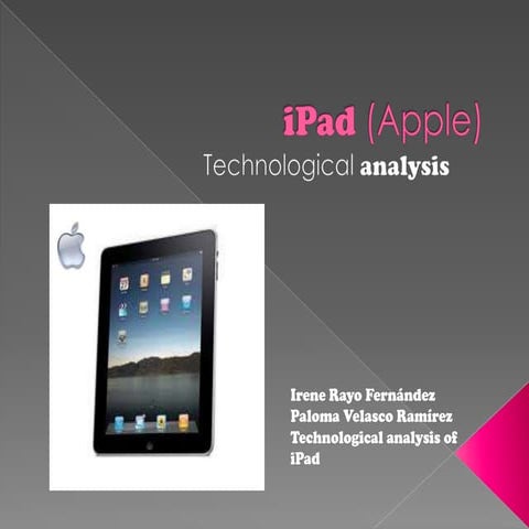 iPad (Apple) | PPTX | Tablets and E-readers | Consumer Electronics