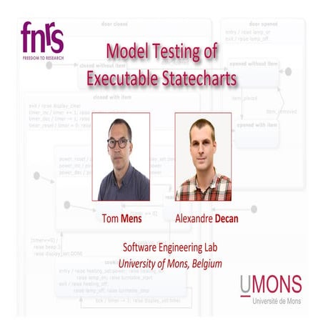 Model Testing Of Executable Statecharts Using Sismic Ppt