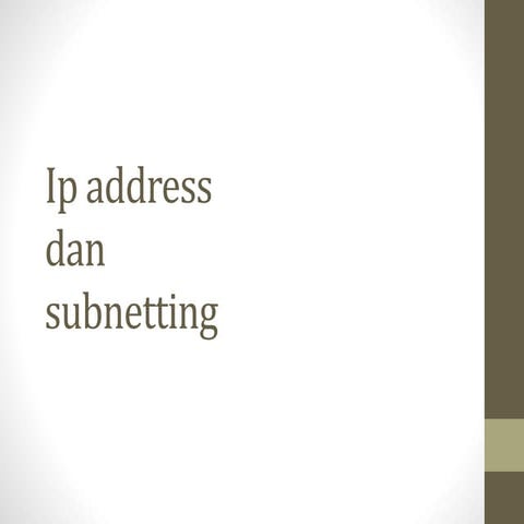 Ip address | PPTX