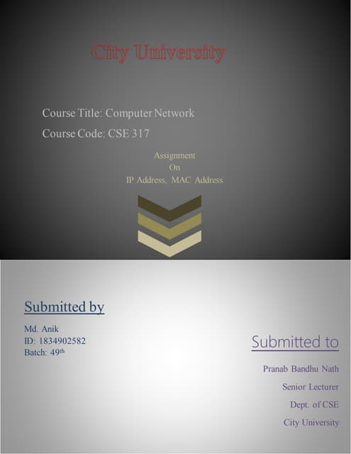 Ip address presentation | PPT