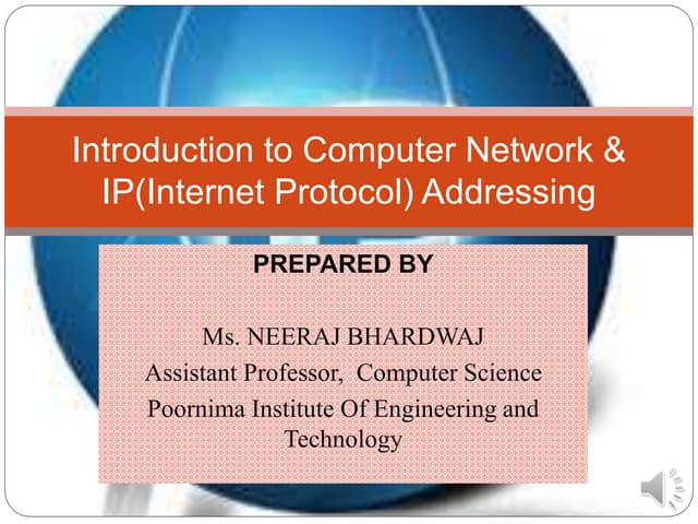 Basics of IP Addressing | PPTX | Internet | Computing