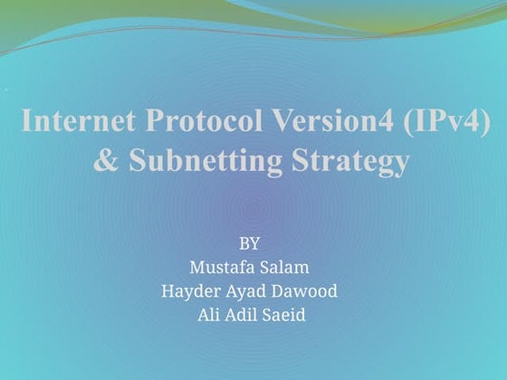 Basics Of Ip Addressing Ppt