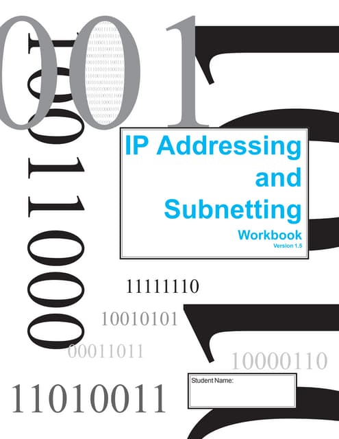 Ip Addressing Worksheets Pdf