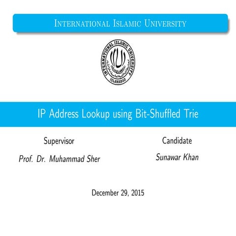 Ip address lookup Bit Shuffle Trie | PDF | Computer Networking | Computing