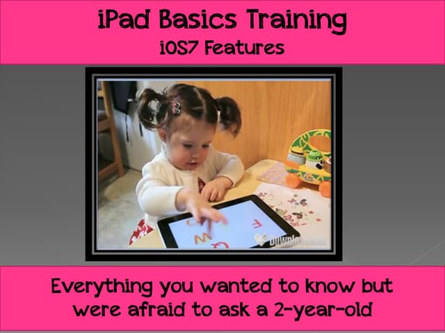 iPad 101 Presentation