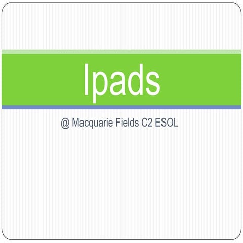 Ipads | PPTX
