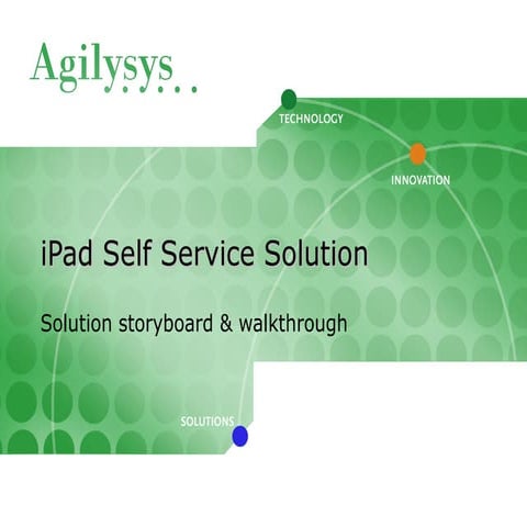 Ipad Self Service from Agilysys | PPT