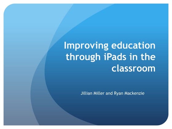 How useful are Apple iPads for Classrooms? | PDF