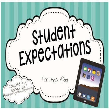 Ipad Student Expectations (Elementary) | PDF