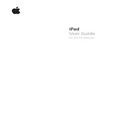 Ipad user guide | PDF