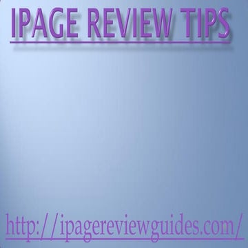 Ipage review tips | PDF