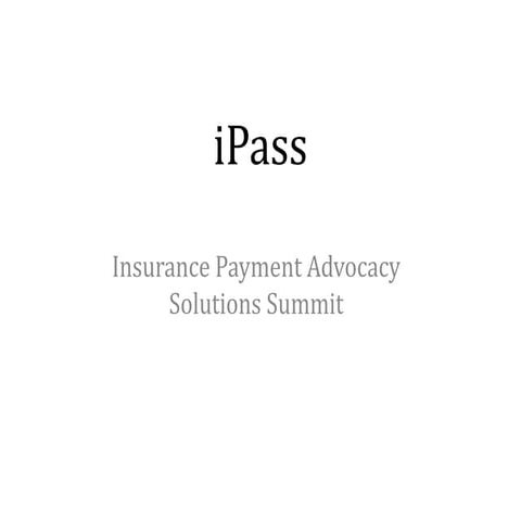 iPass Presentation 2018 | PPT