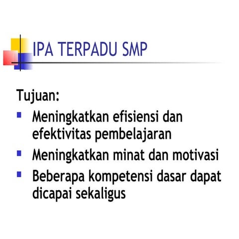 Ipa terpadu | PPT