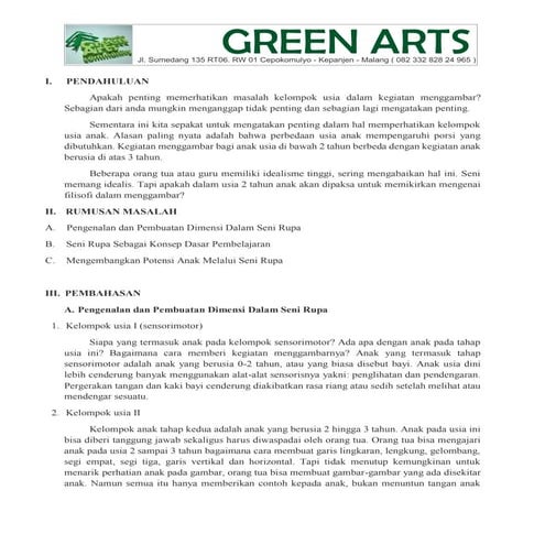 Mengenal metode sentra Untuk Taman kanak-Kanak | DOCX