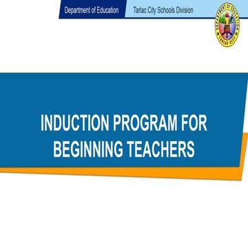 Inductin Program for Beginning Teachers PPT | PPTX