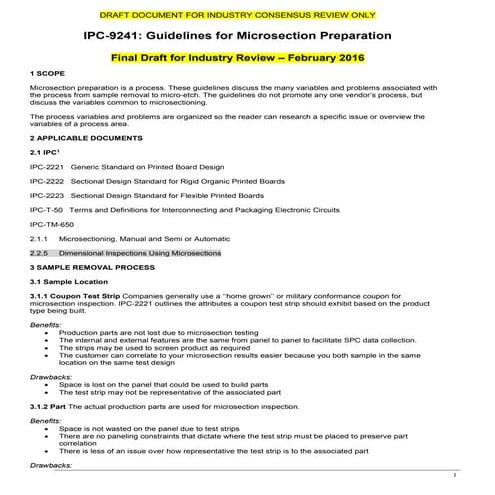 Preparação de Cross-Section | PDF