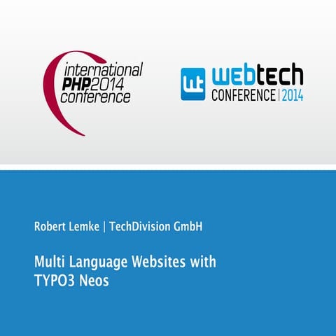 Multi Language Websites with TYPO3 Neos | PPT