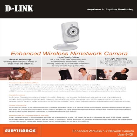 Brosur D-LINK IP Camera | PDF