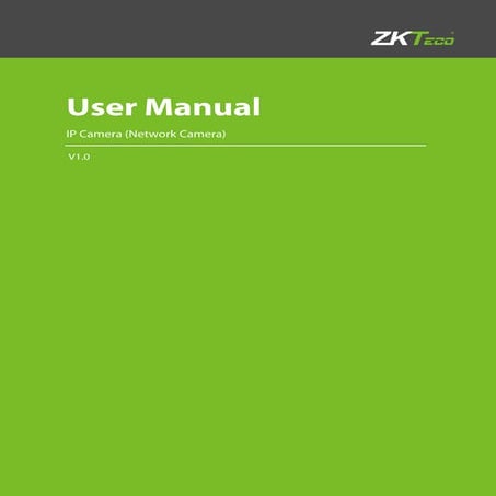 Ip camera user manual common version v1.0 zk_20150525 | PDF