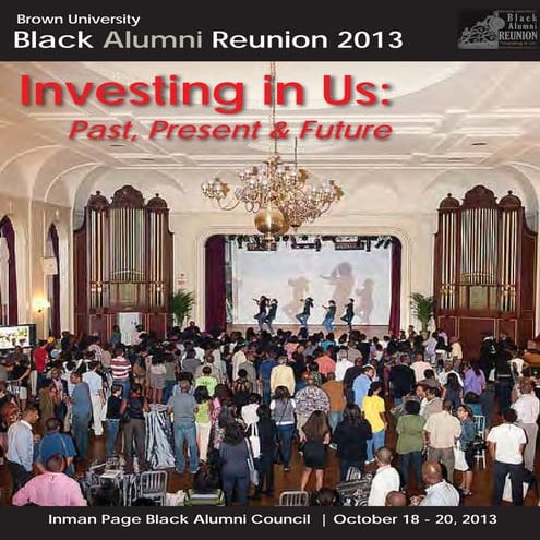 Brown Univ IPC - Black Alumni Reunion 2013 - Program Booklet | PDF