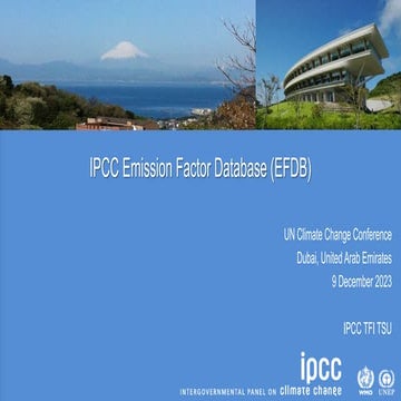 IPCC Emission Factor Database (EFDB) | PPTX