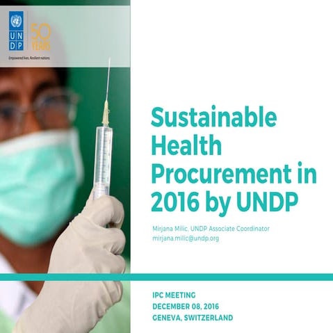 UNDP & Sustainable Procurement | PPT