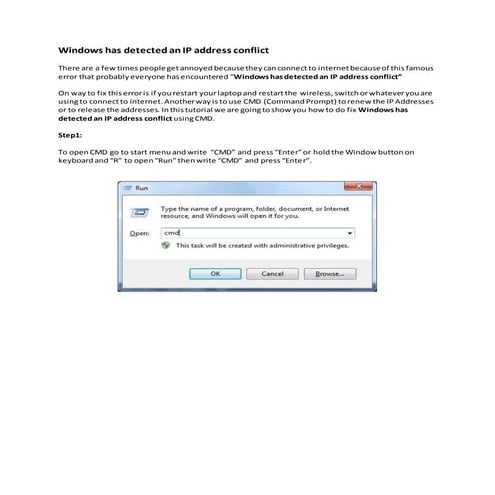 Ip conflict | DOCX