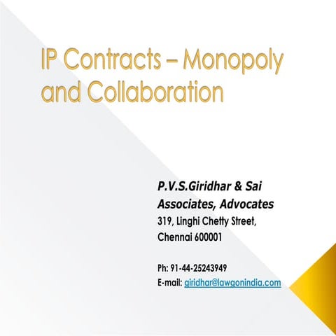 IP contracts | PPTX