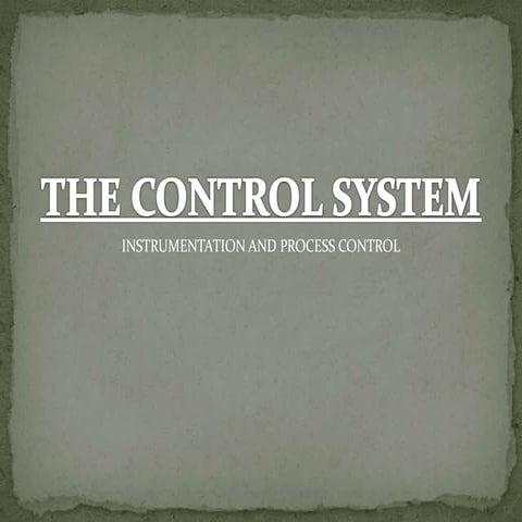 THE CONTROL SYSTEM | PPTX