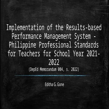Ppst rpms manual | PDF
