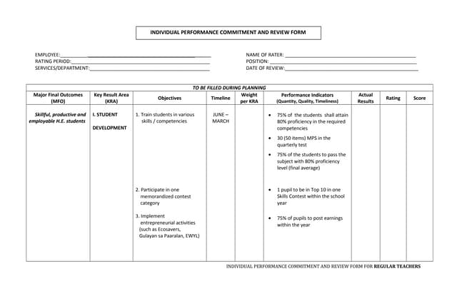 Individual performance commitment_and_review_form_(ipcrf)_for_teachers ...