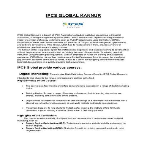 IPCS BLOG.pdf digital marketing institute | PDF