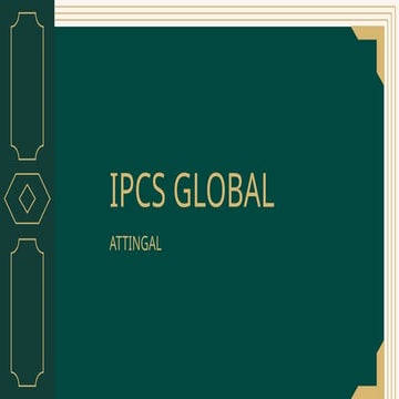 IPCS GLOBAL ATTINGAL, BOOST YOUR CAREER WITH US. | PPT