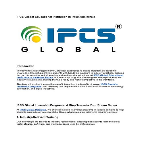 IPCS Global Educational Institution in Palakkad, kerala.docx