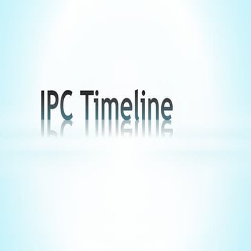 Ipc timeline | PPTX