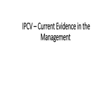 IPCV MGT WITH PDT | PPTX