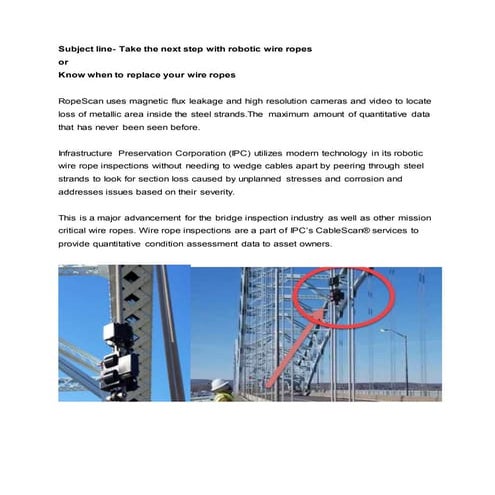 Wire rope inspection | DOCX