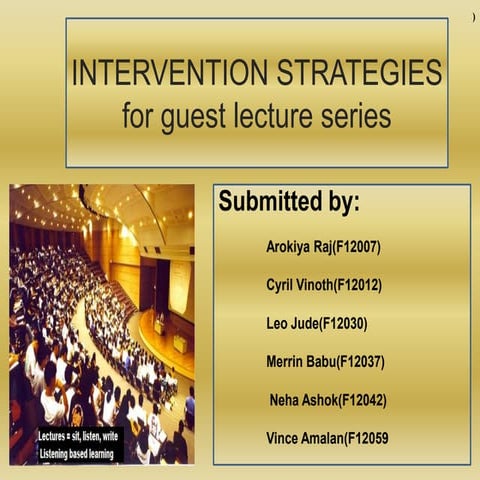 learning intervention techniques | PPTX